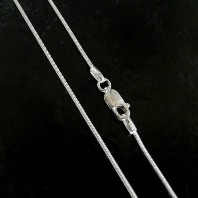 16 Inch Sterling Silver Snake Chain 1mm Necklace | Etsy