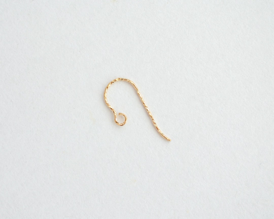 14K Gold Filled Sparkle Micro Ear Wires 7x15mm, Made in USA, GF67 - Etsy