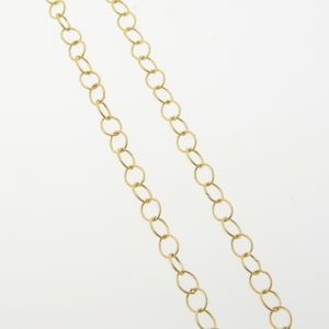 36 Inch Gold Filled Round Cable Chain Twisted 3.5mm With Lobster Clasp ...
