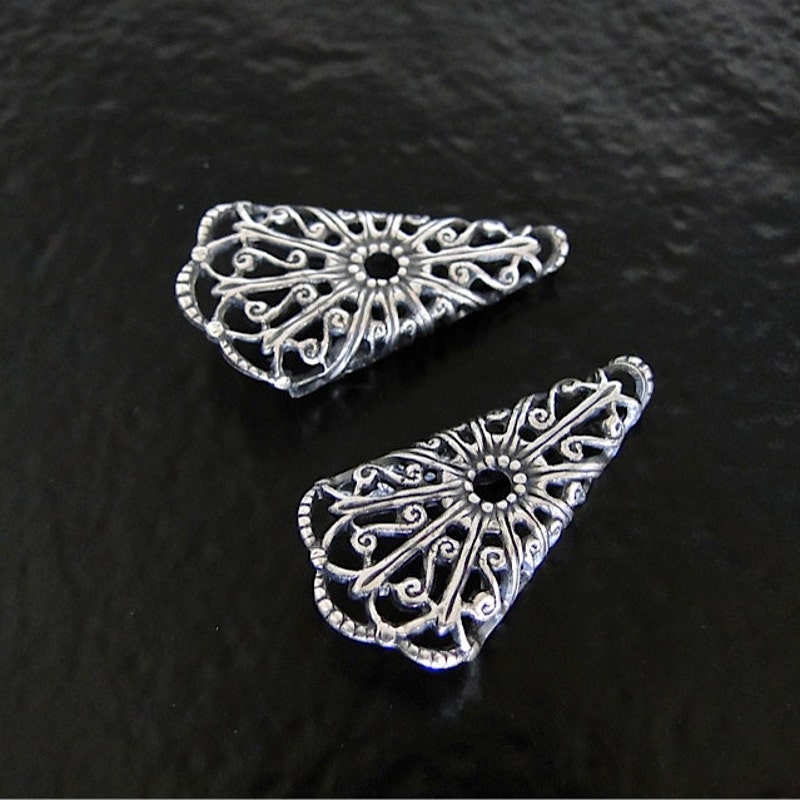 Filigree Bead Cones - Etsy