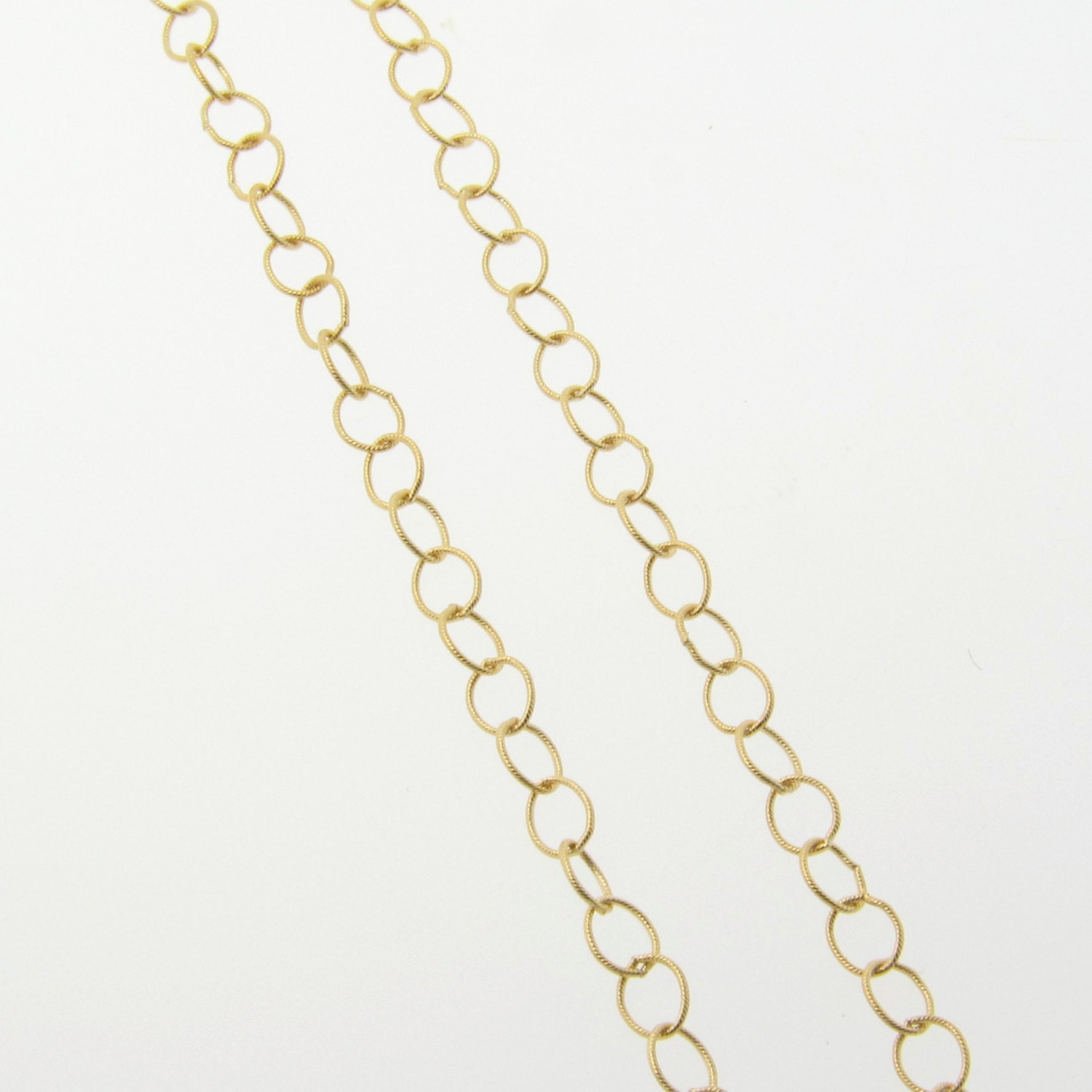 27 Inch Gold Filled Round Cable Chain Twisted 3.5mm With | Etsy