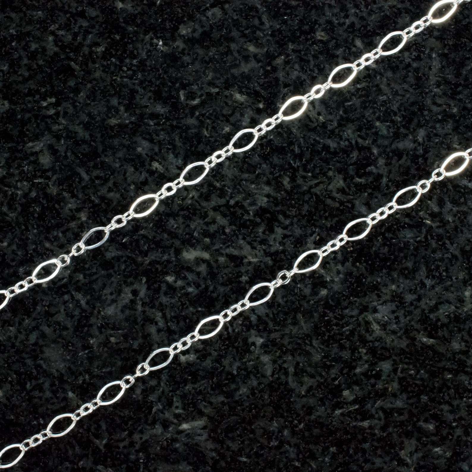 3 Feet - Sterling Silver Long and Short Oval Chain, C57 - Etsy