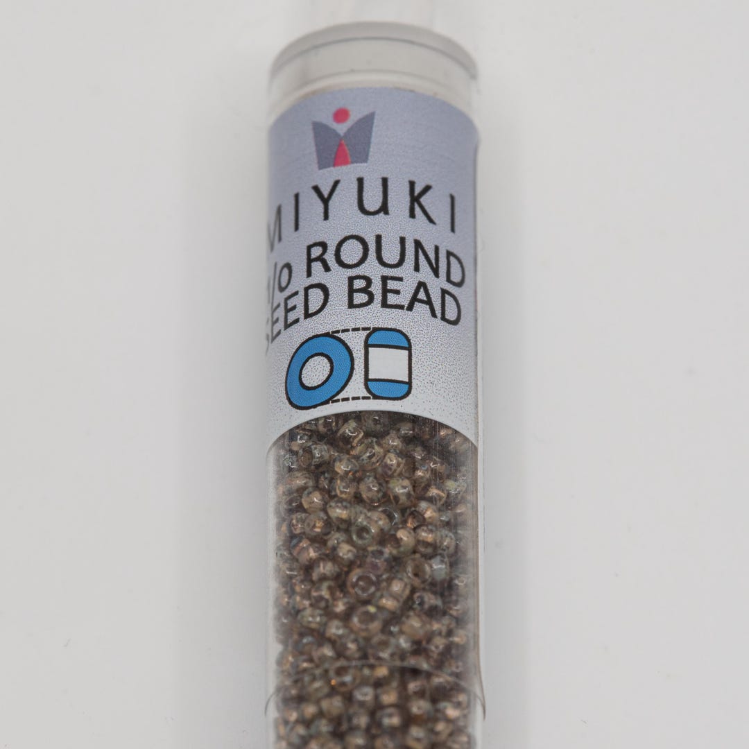 Miyuki 11/0 Round Beads Picasso Smoky Topaz 23 Grams, the Beadsmith ...