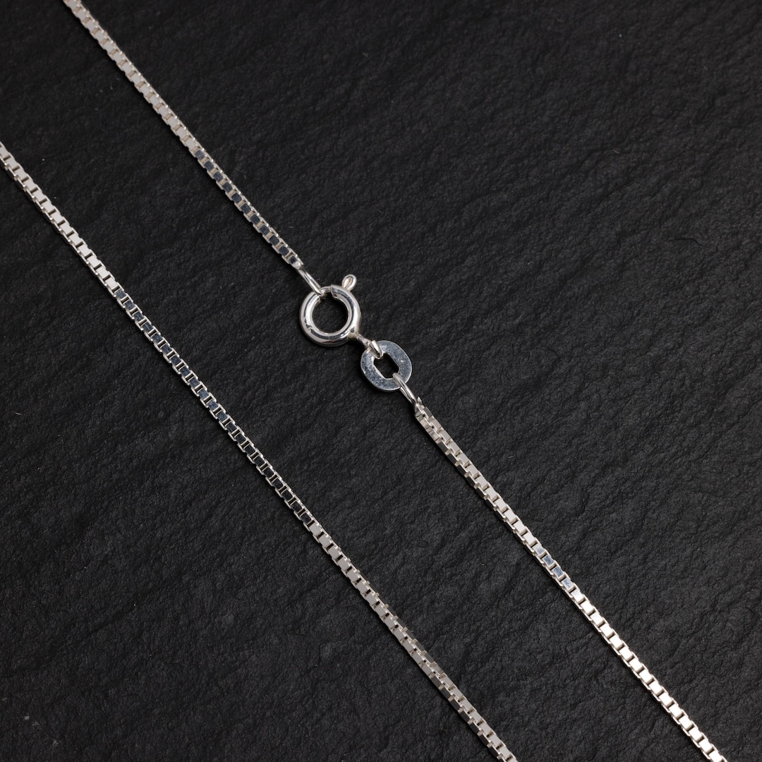 30 Inch - Sterling Silver 1.1mm Box Chain Necklace - Etsy