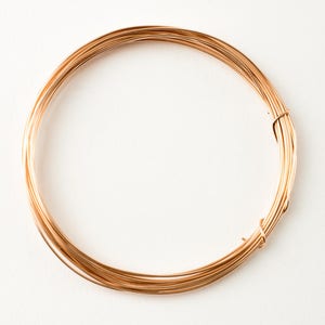 20 Gauge Rose Gold Filled Round Half Hard Wire, Made in USA, W53 - Etsy