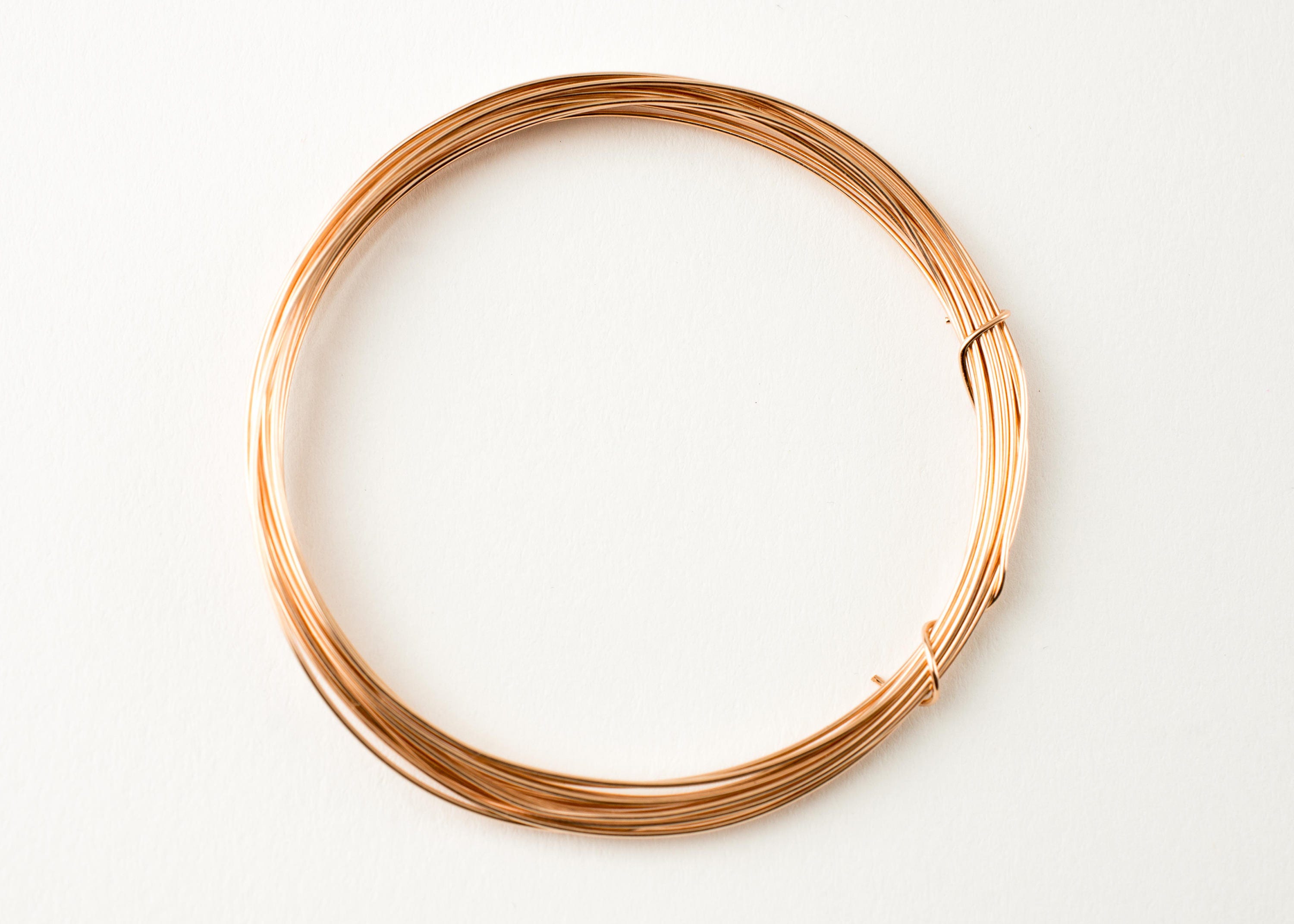 20 Gauge Rose Gold Filled Round Half Hard Wire Made in USA | Etsy