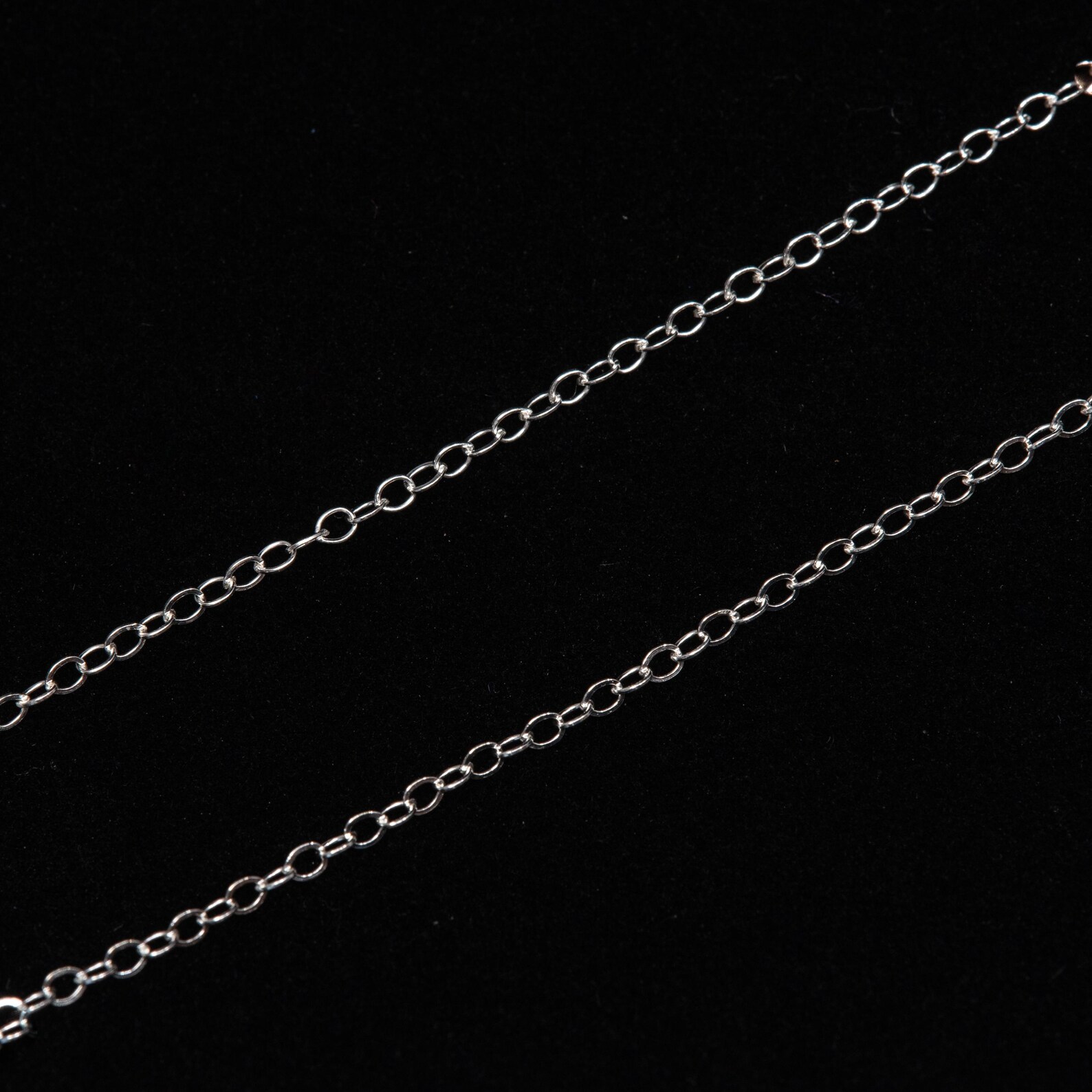 10 Feet - Sterling Silver Cable Chain, Made in USA, CS1 - Etsy