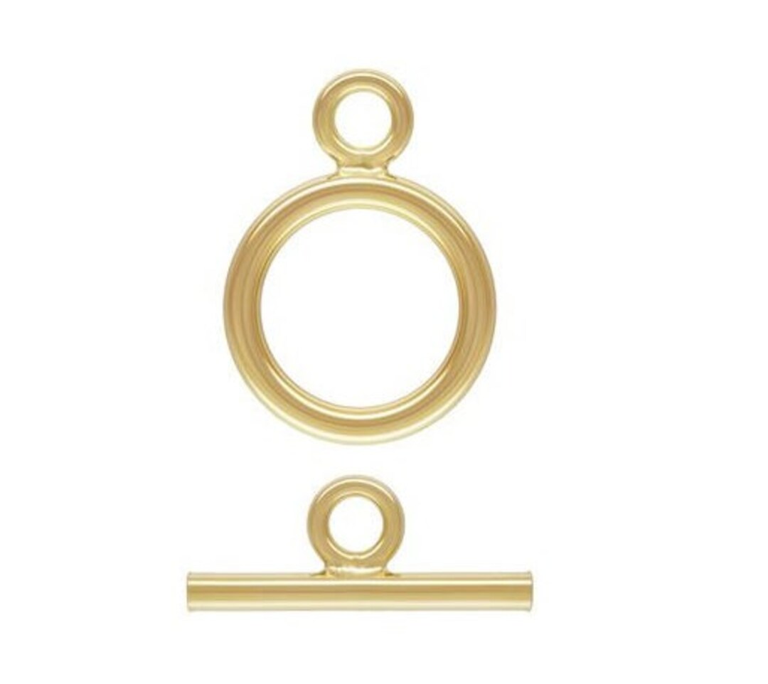 One 14K Gold Filled 9mm Ring Toggle Set 1.3mm Wire, Made in USA, D17 - Etsy