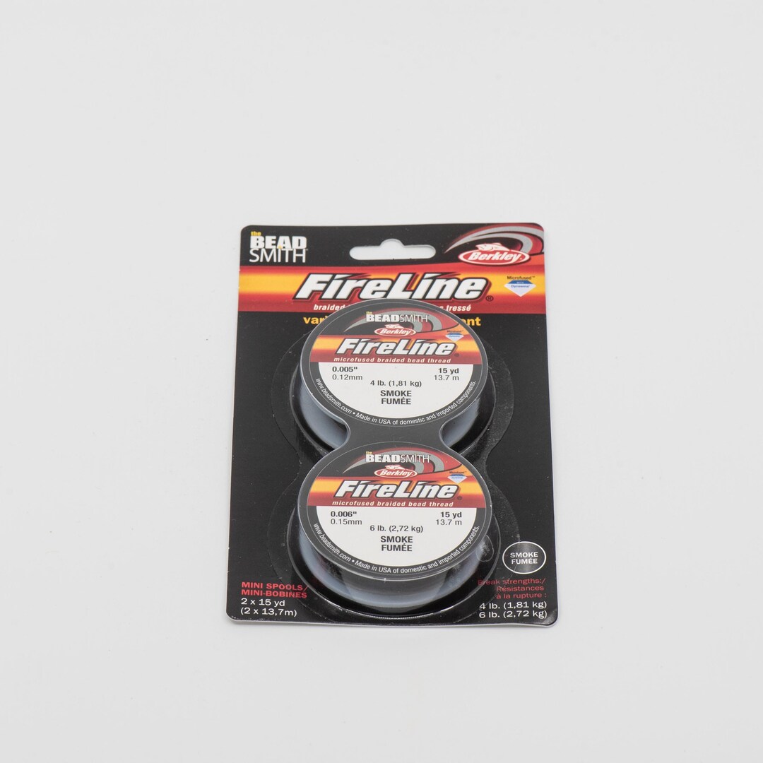 4 and 6 LB Fireline Smoke Grey .005 IN/.12MM and .006 In/.15mm Diameter ...