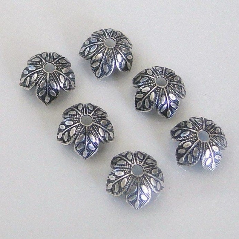 Leaf Bead Caps - Etsy