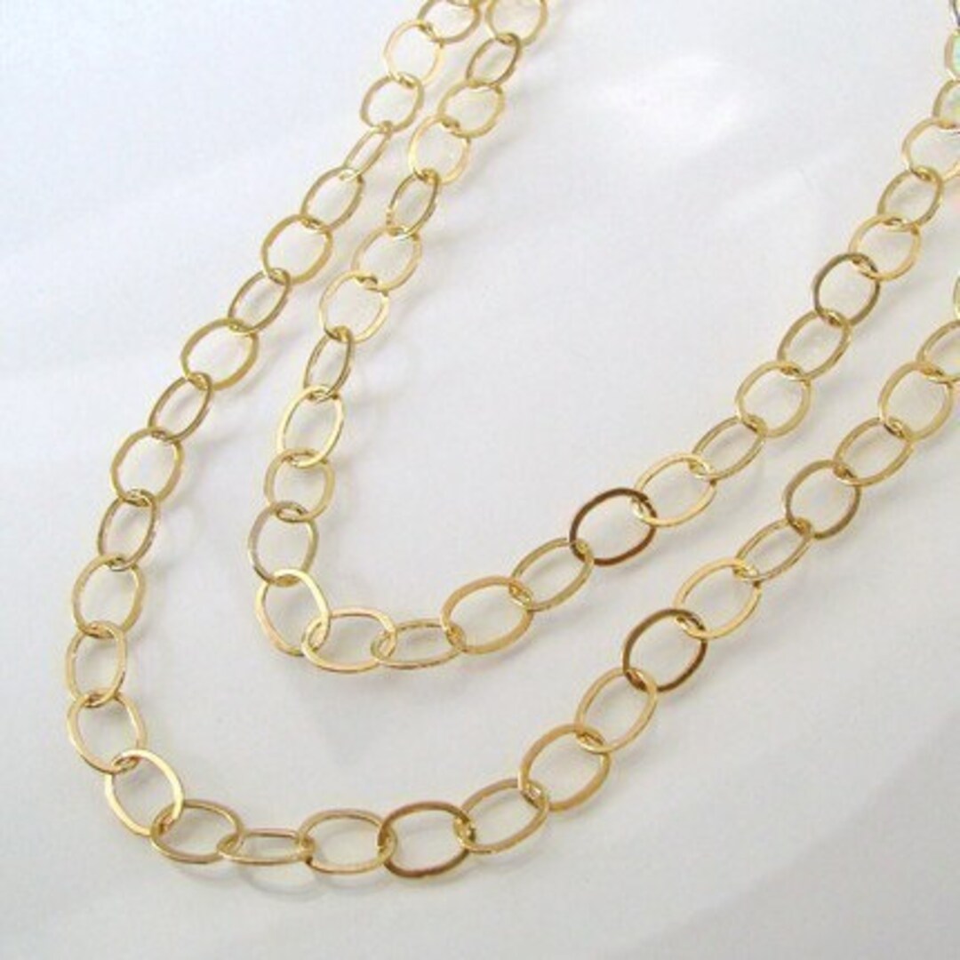 60 Inch 14K Gold Filled Layering Chain With Lobster Clasp 8.8x6.6mm ...