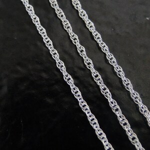32 Inch - Sterling Silver 1.3mm Rope Chain With Clasp - Custom Lengths ...