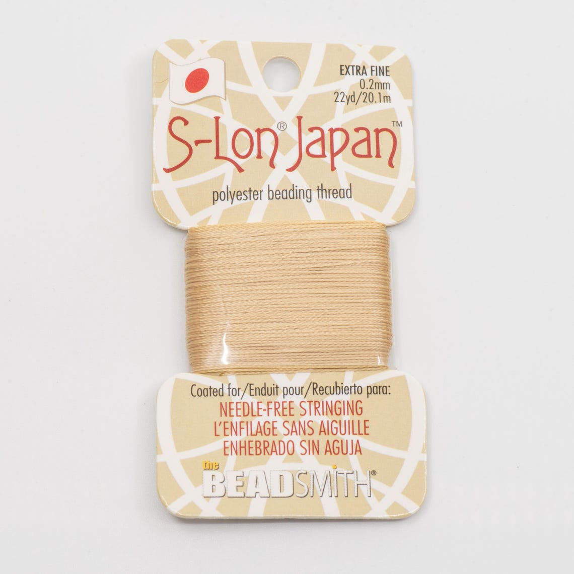 S-lon Japan Cord Khaki 0.2MM 22 Yards, the Beadsmith, Made in Japan ...