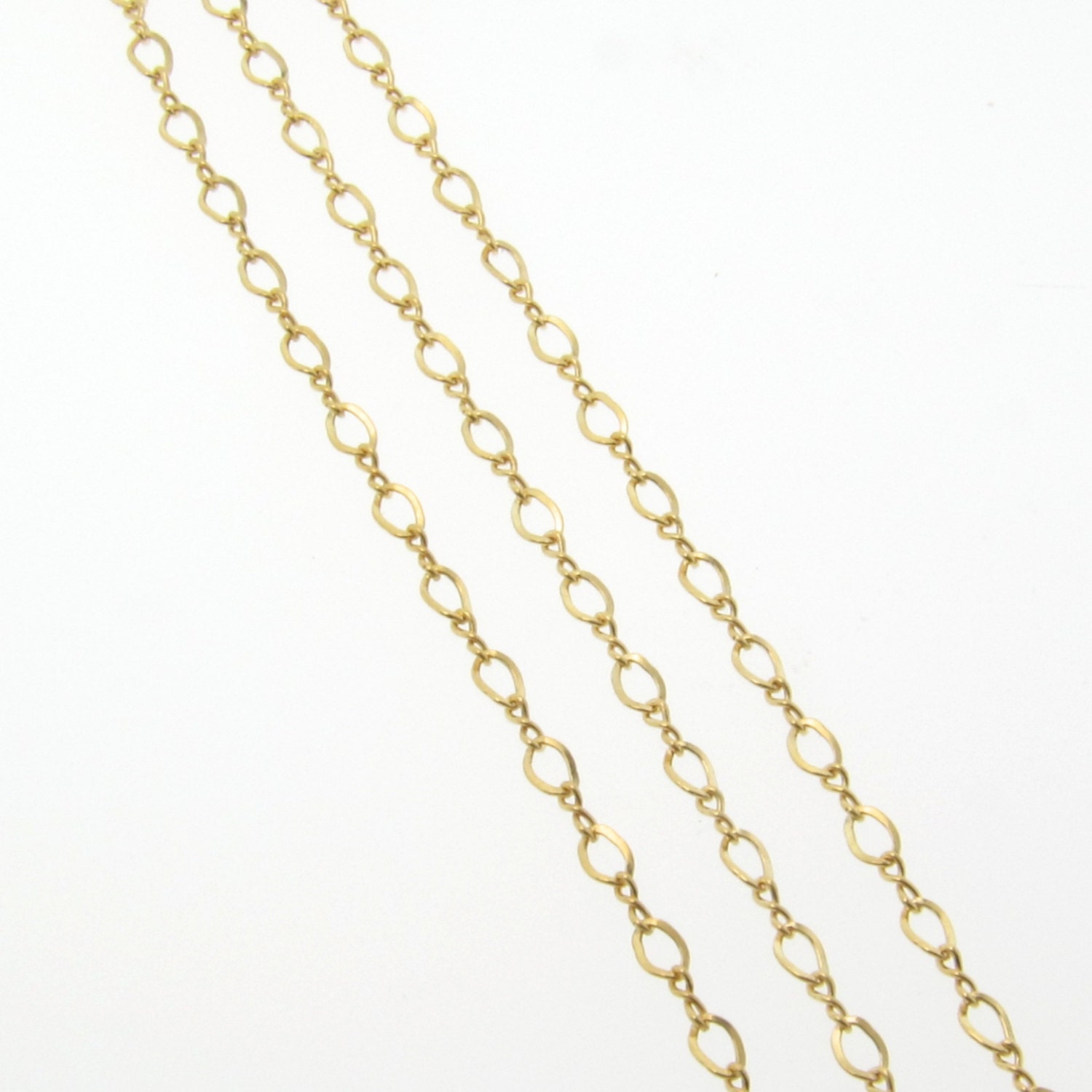 27 Inch Gold Filled 3x2mm Figure 8 Chain Necklace With Clasp - Etsy