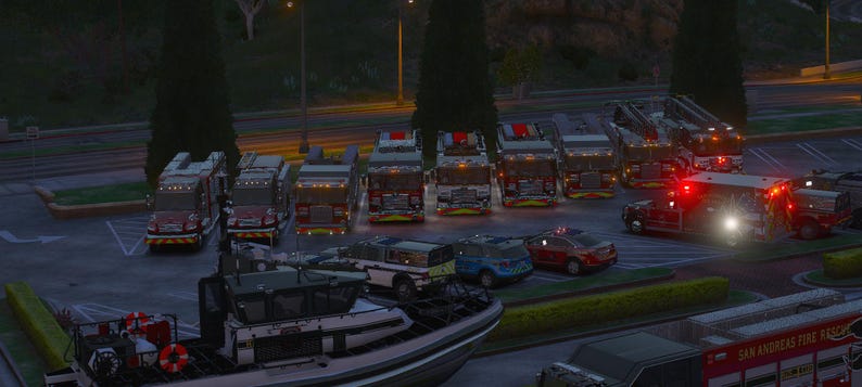 25 San Andreas Fire Rescue Vehicle Pack [fivem] [non-els] - Etsy