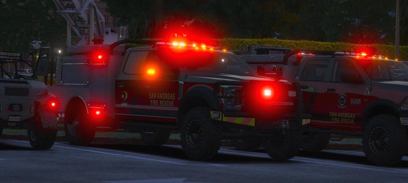 25 San Andreas Fire Rescue Vehicle Pack [fivem] [non-els] - Etsy