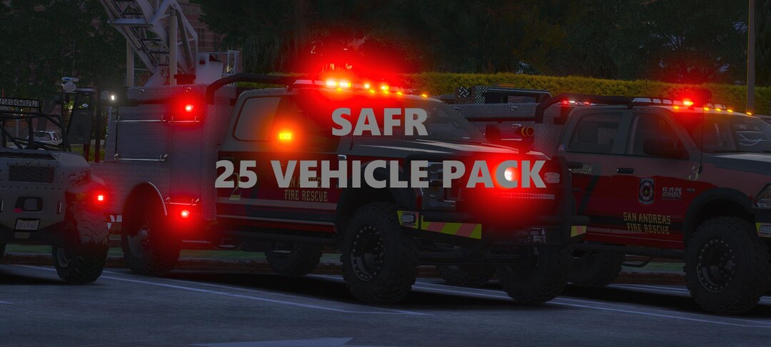25 San Andreas Fire Rescue Vehicle Pack [fivem] [non-els] - Etsy