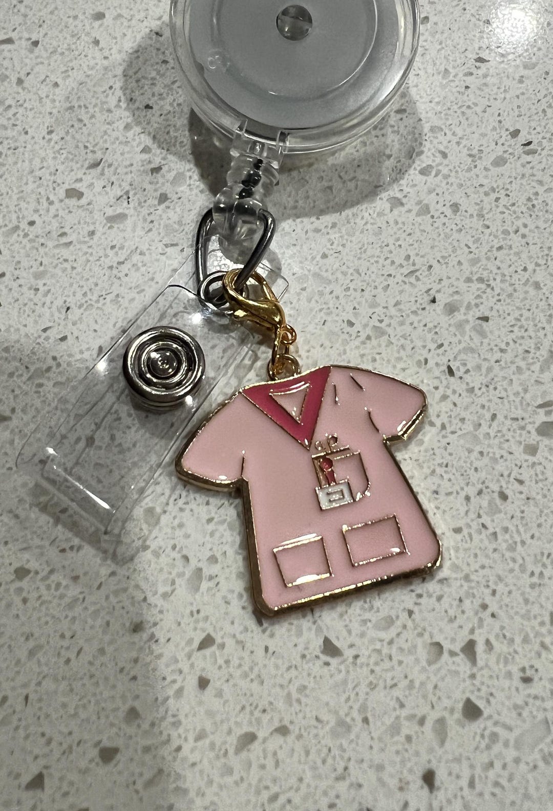 Pink Scrub Top Charm for Badge Reels and Shoe Charms Cute Nurse ...