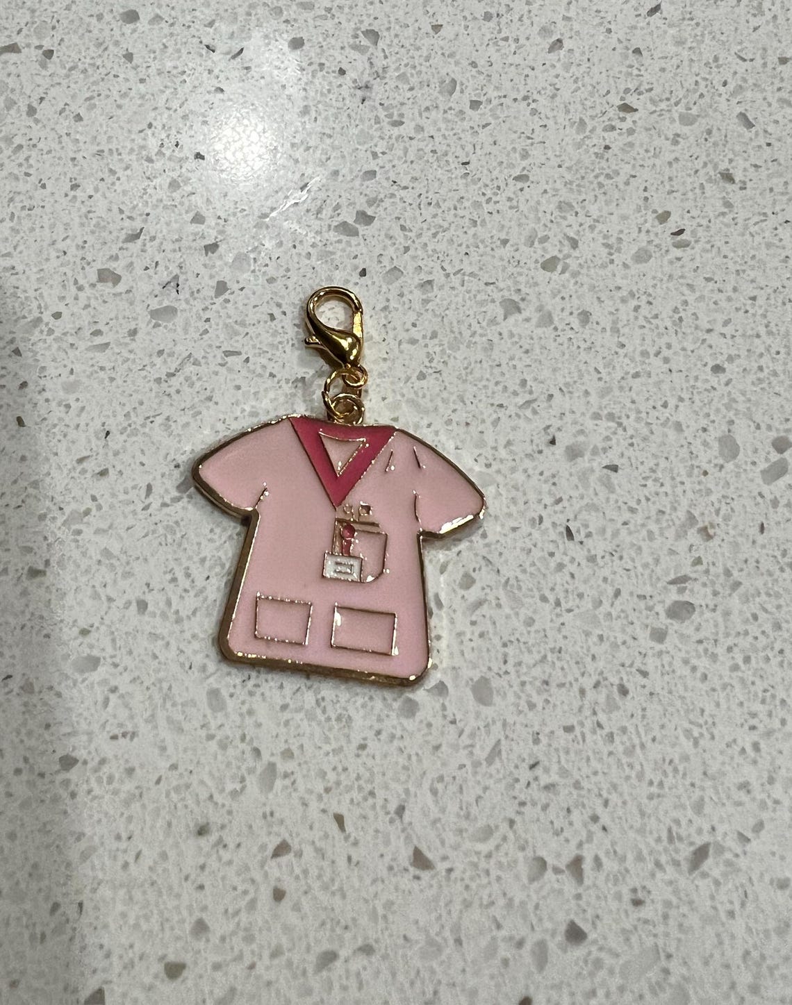 Pink Scrub Top Charm for Badge Reels and Shoe Charms Cute Nurse ...