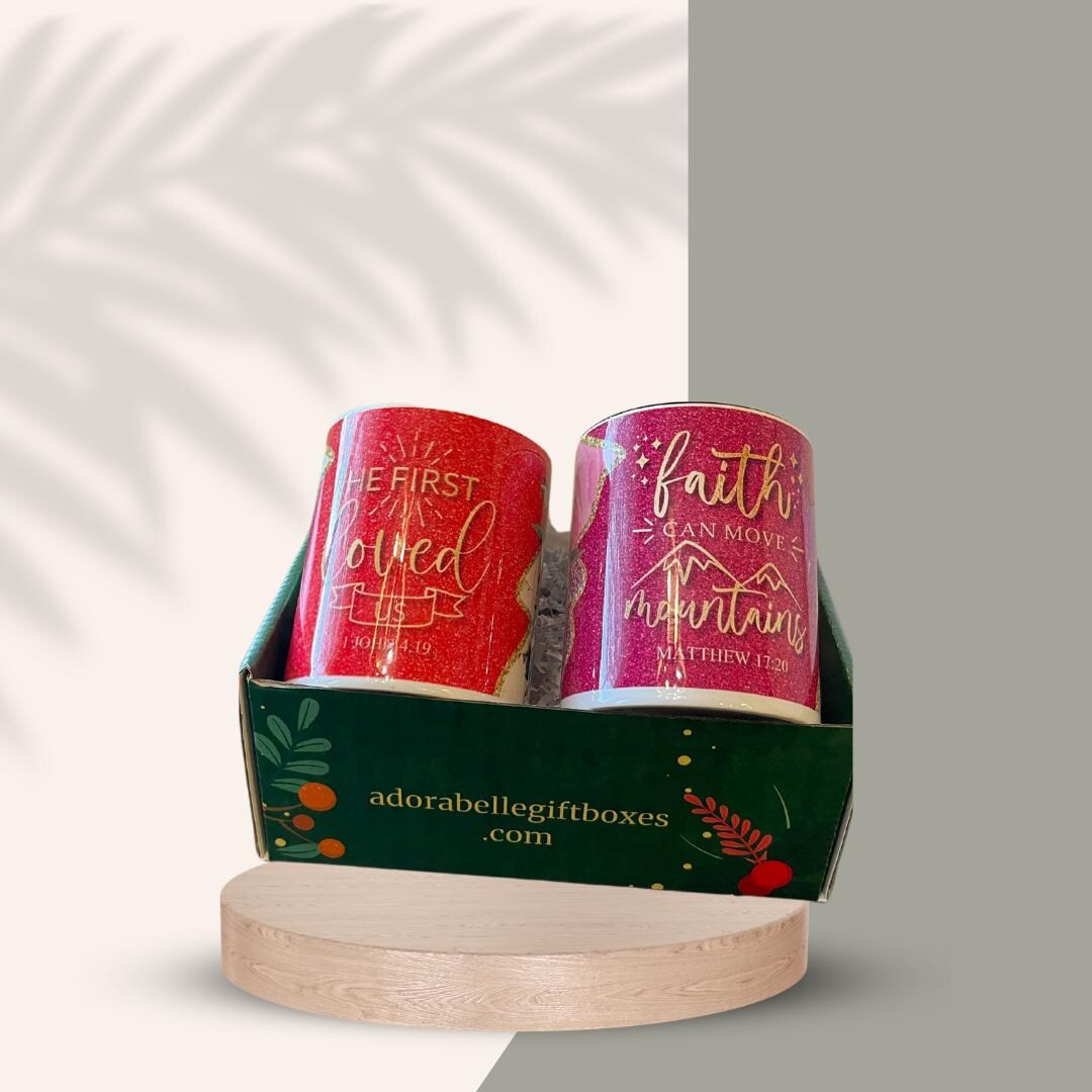 Christian Mug Set Inspirational Bible Verse & Faith-based Mugs ...