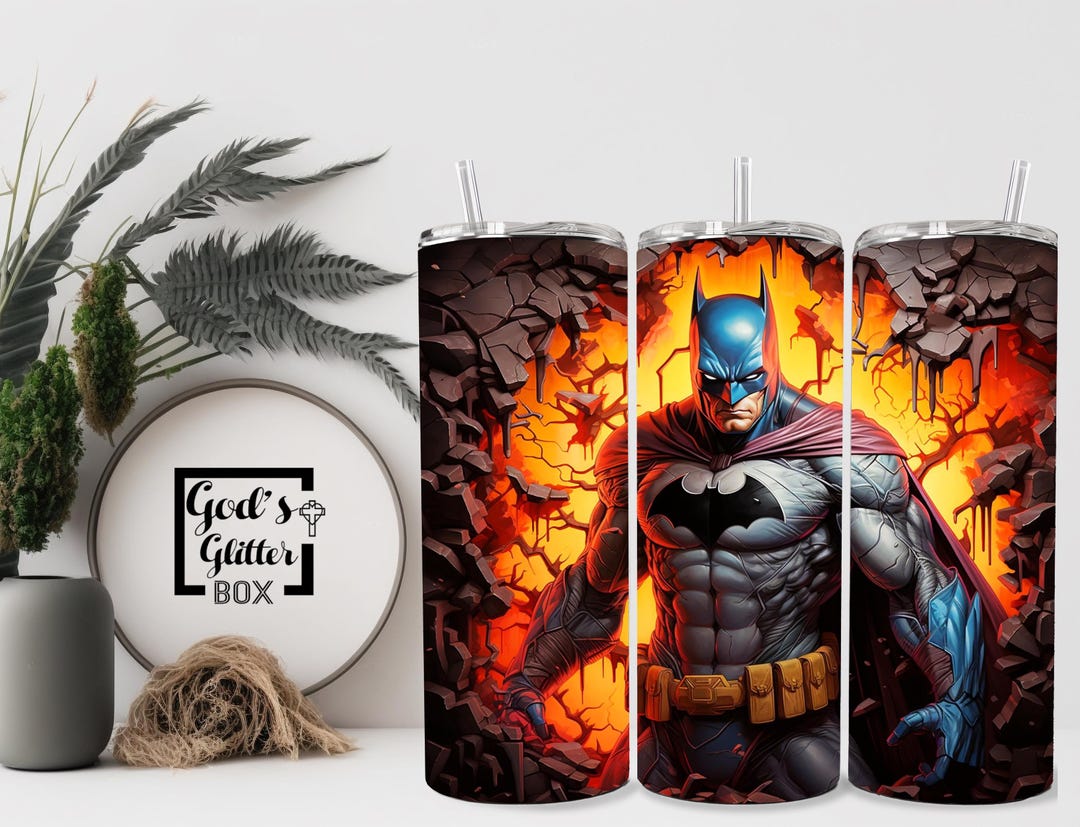 Batman 20 Ounce Skinny Tumbler - Etsy