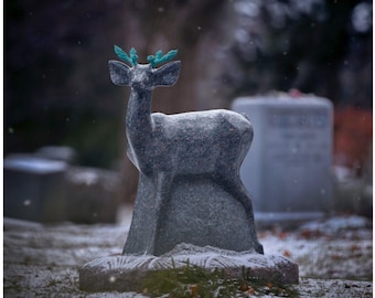 Deer Headstone - Etsy