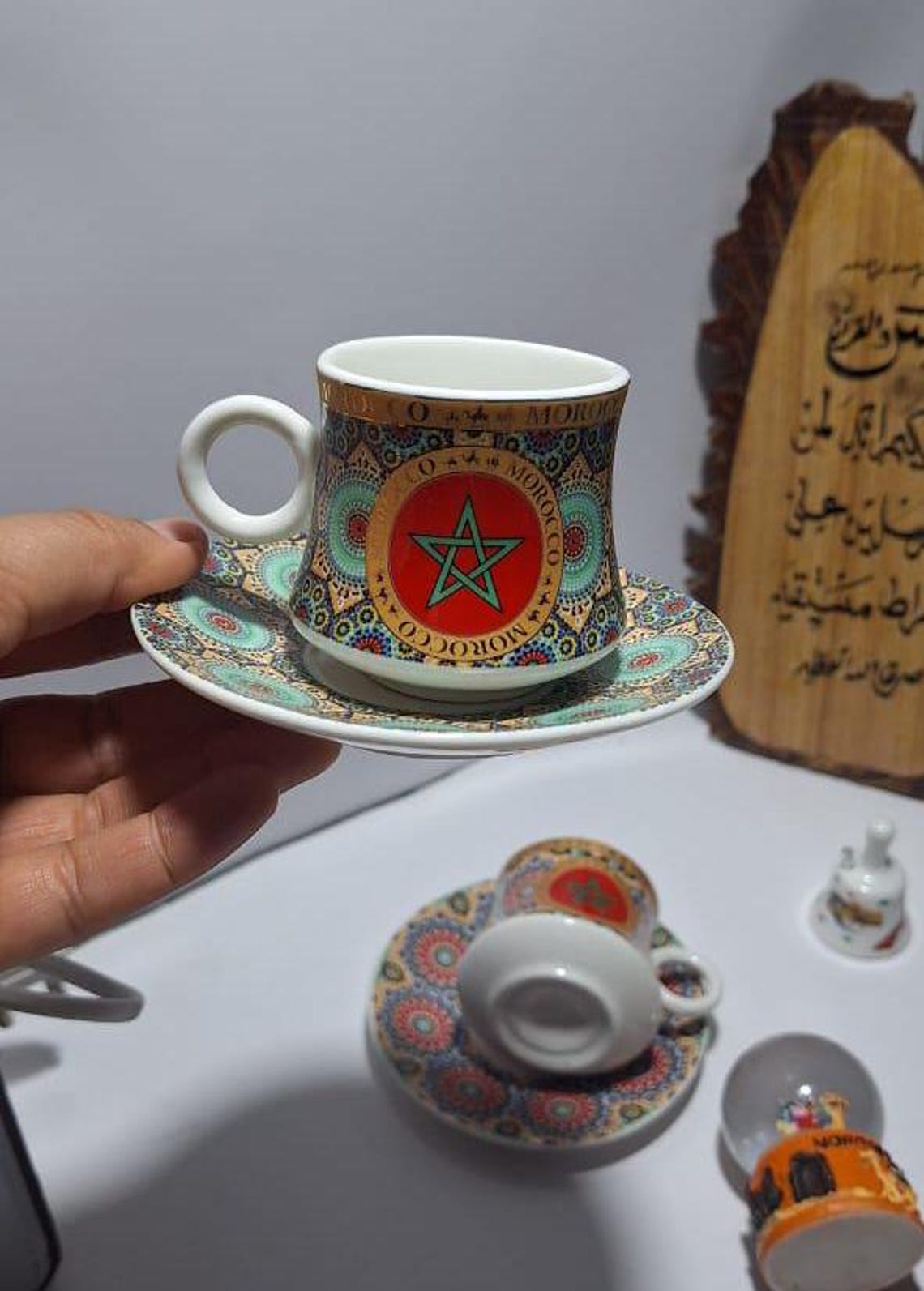 Unique Moroccan Gift\ Sweets and Traditional Cups Box \ Box Moroccan ...