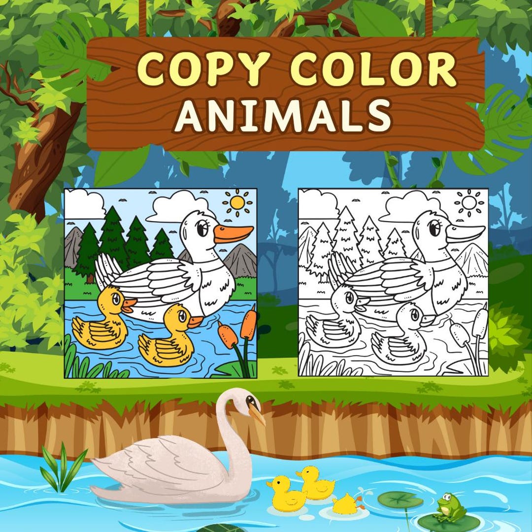 Animal Kingdom: Printable Animal Coloring Pages - Etsy
