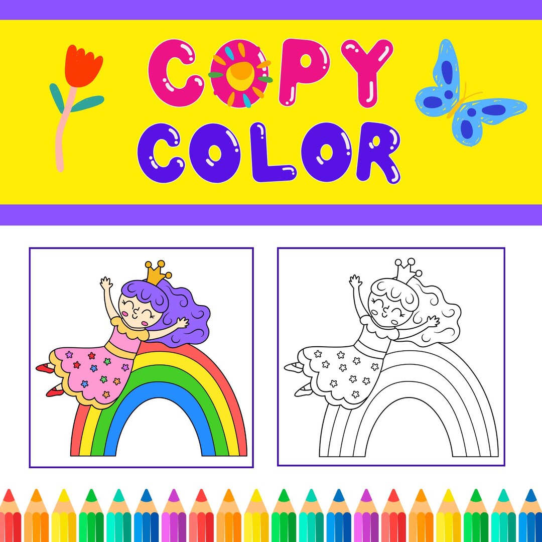 Once Upon a Color: Fairy Tale Themed Coloring Pages for Kids - Etsy