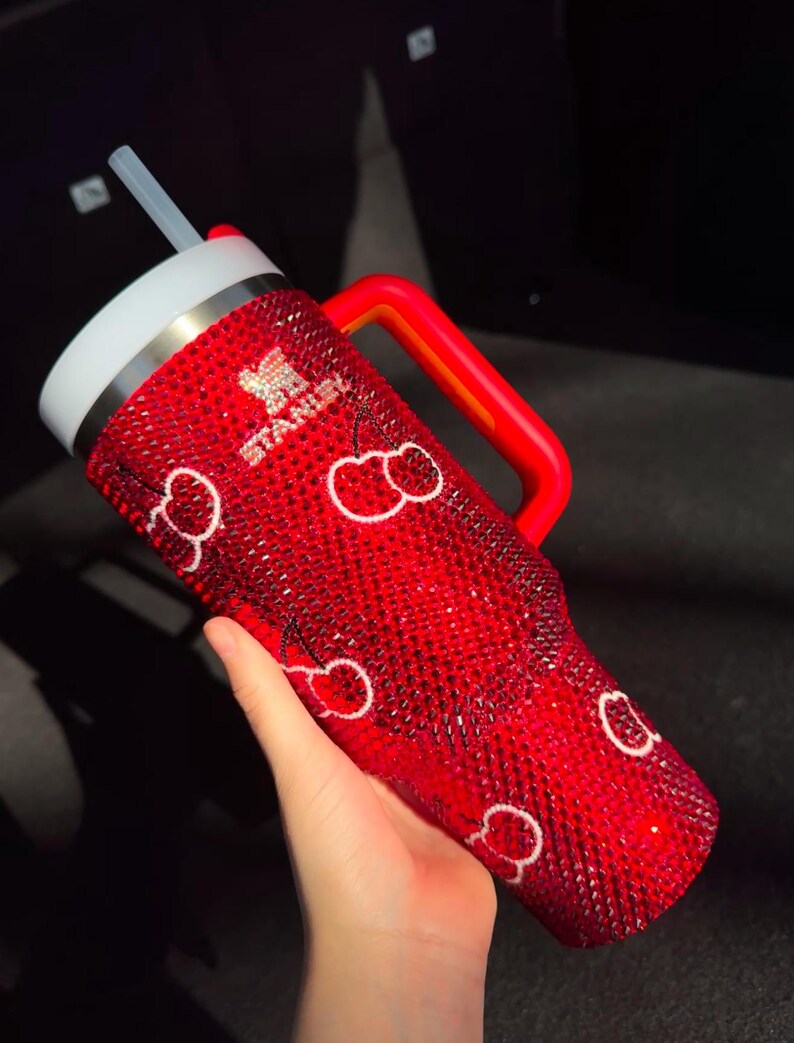 Bedazzled Red Stanley | Stanley Tumbler | 40 Oz | 30 Oz | Cherry ...