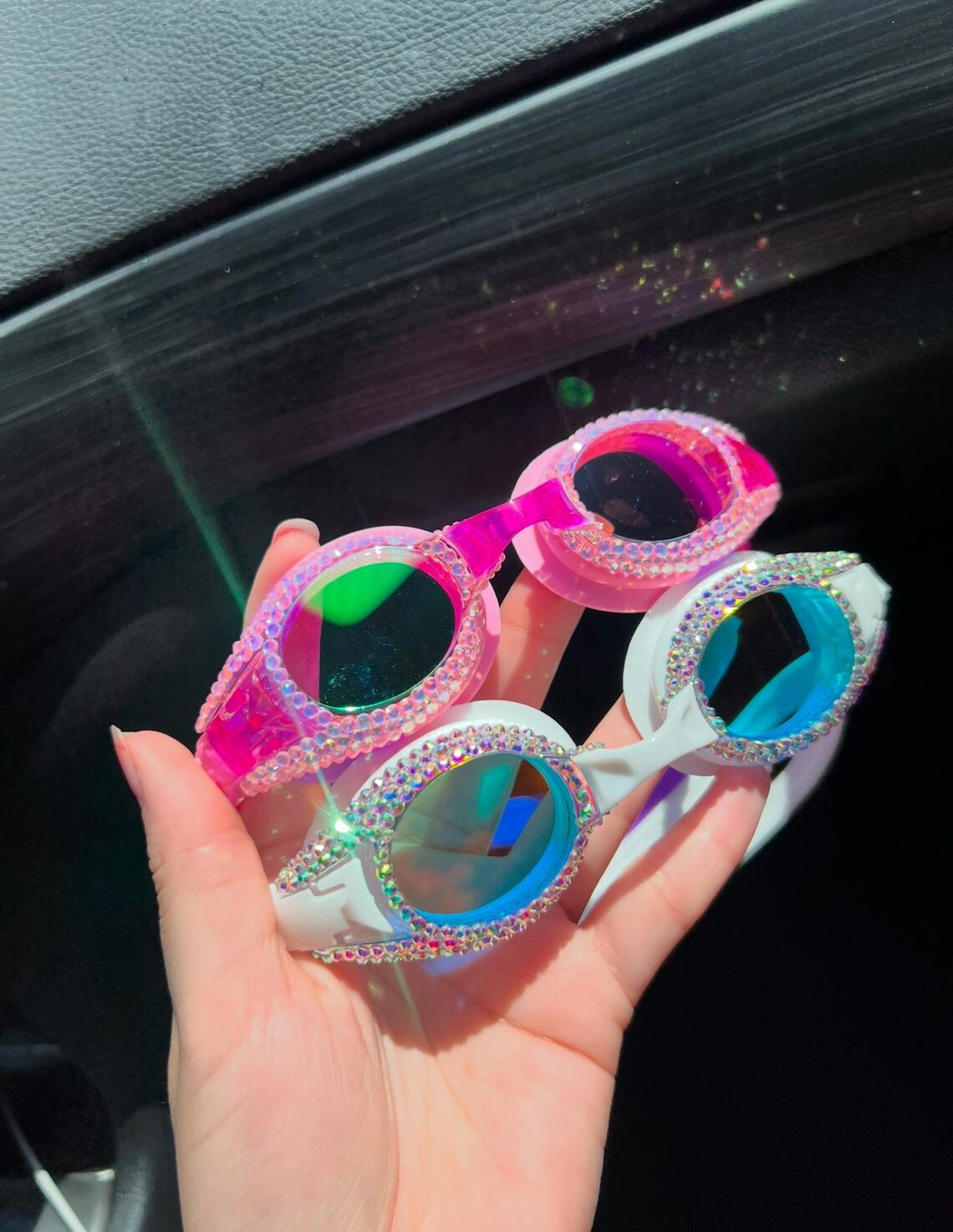 Bedazzled Kids Swimming Goggles - Bling Must Have - Valentine's Day ...
