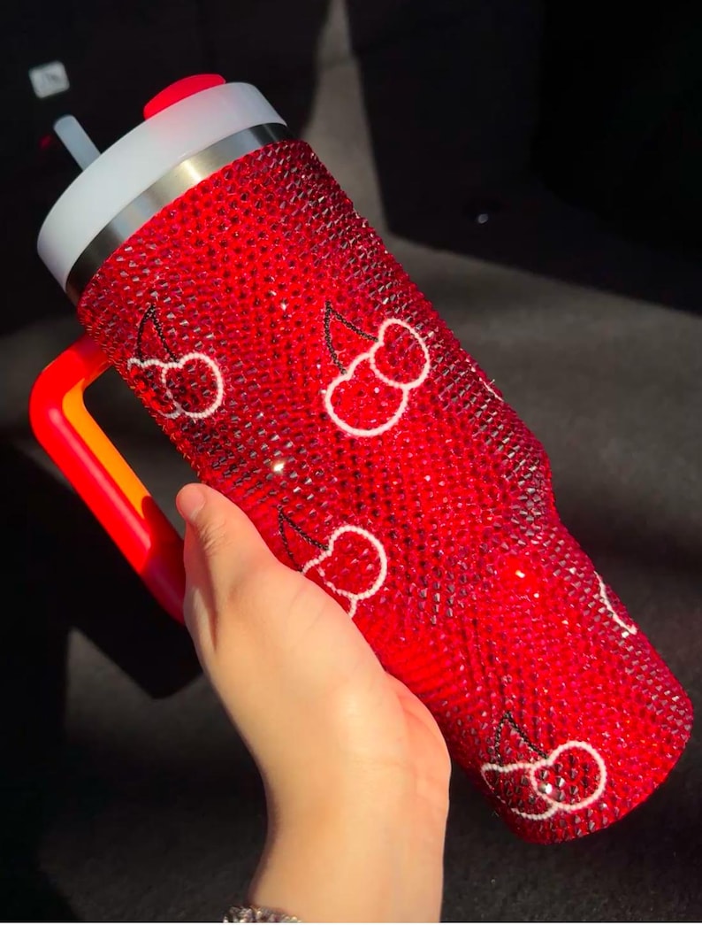 Bedazzled Red Stanley | Stanley Tumbler | 40 Oz | 30 Oz | Cherry ...
