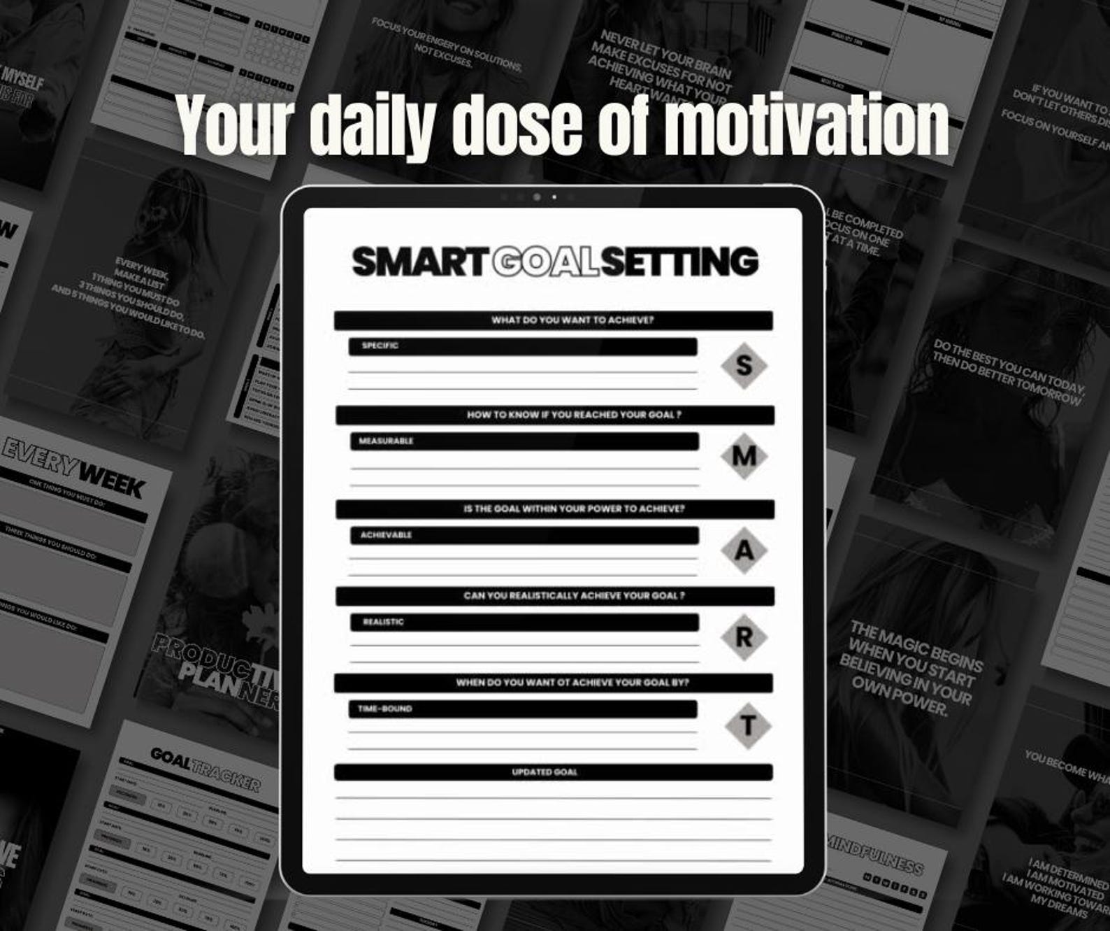 Productivity Planner | Daily Planner for Focus & Time Management | Goal ...