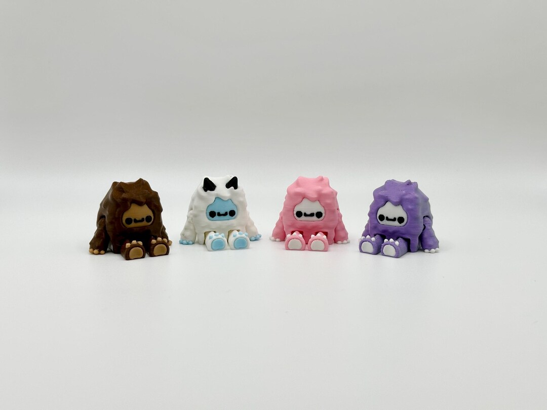 Cute Miniature Bigfoot & Yeti Figurine Bundle – Mythical Collectibles ...