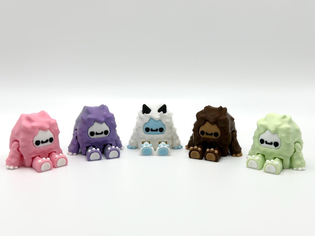 Cute Miniature Bigfoot & Yeti Figurine Bundle Mythical Collectibles - Etsy