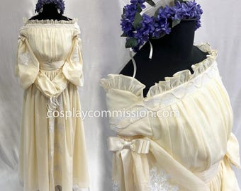 Ellen Hutter Victorian Sleeping Dress Inspired by Nosferatu - Etsy