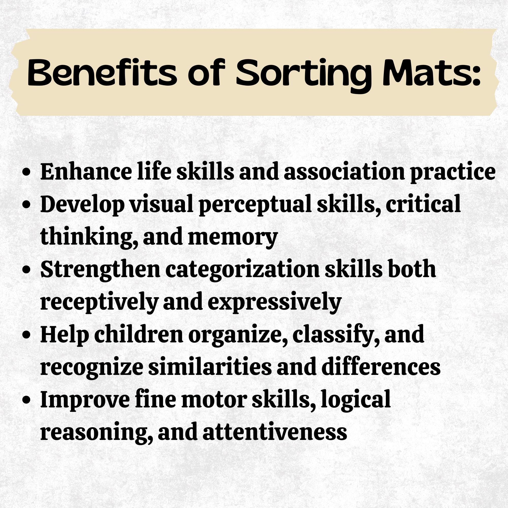 Interactive Community Sorting Mats 2 – Life Skills Activity for ...