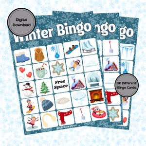 Winter Bingo Game, Winter Classroom Activity, Inclusive Winter Bingo ...