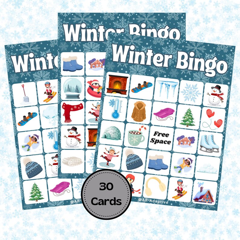 Seasons Bingo Game, All Seasons Classroom Activity, Inclusive Bingo, 30 ...