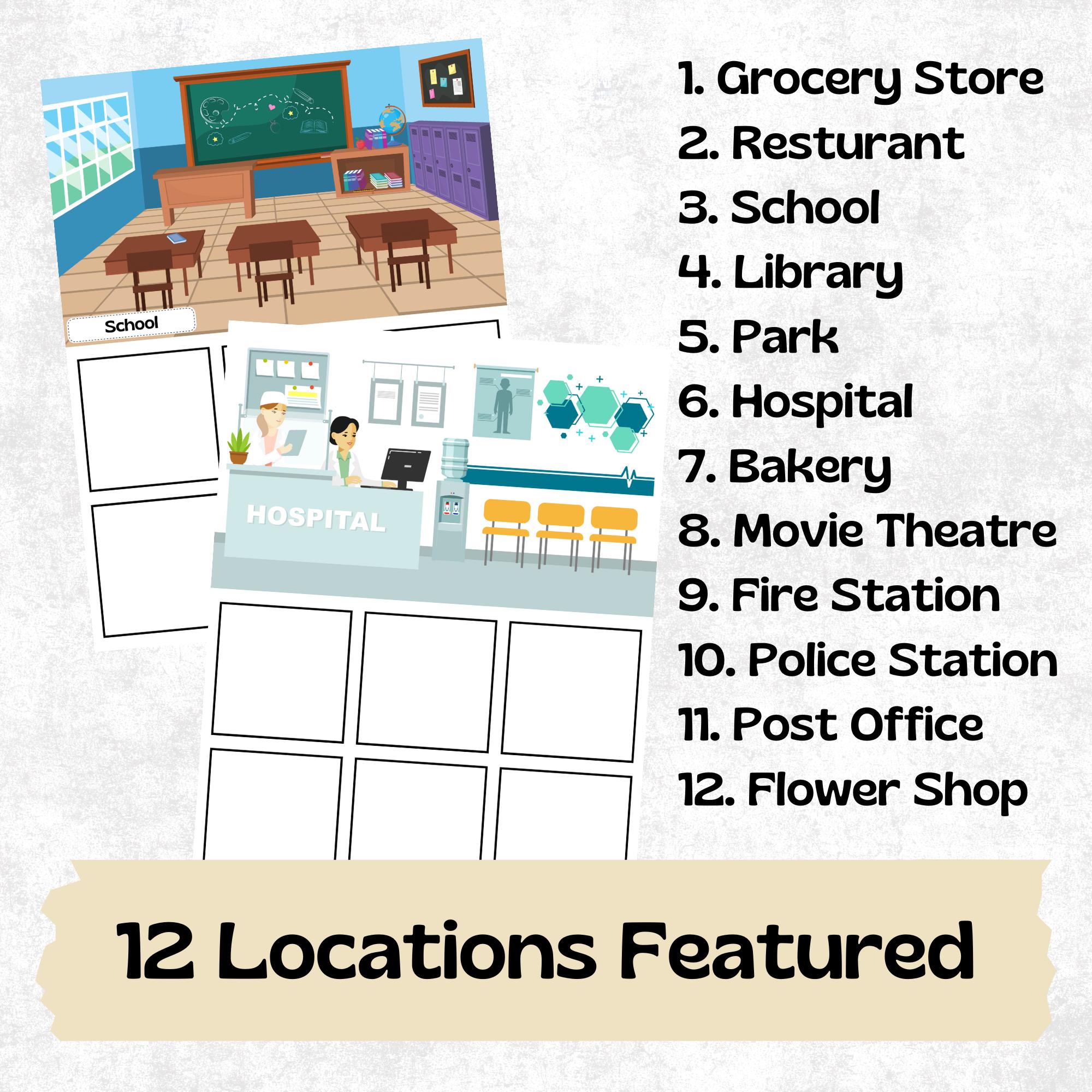Community Sorting Mats: Life Skills Activity (digital Download) - Etsy