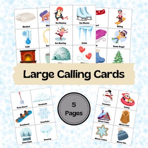 Winter Bingo Game, Winter Classroom Activity, Inclusive Winter Bingo ...