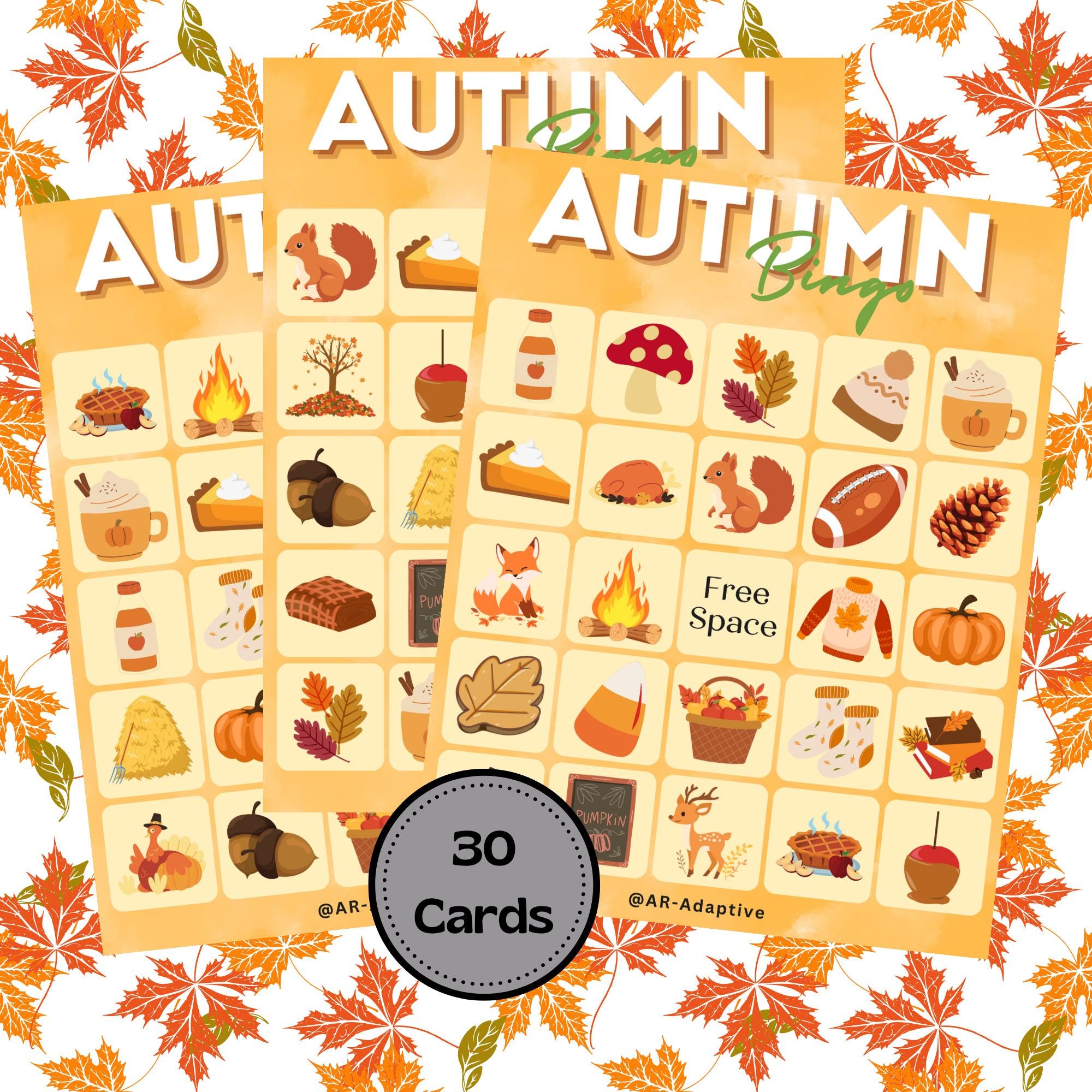 Seasons Bingo Game, All Seasons Classroom Activity, Inclusive Bingo, 30 ...
