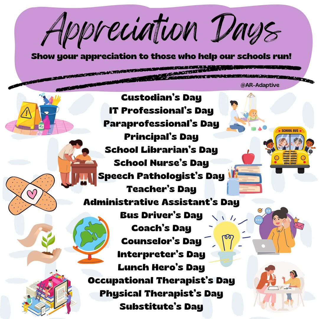School Appreciation Gift Tags Bundle (digital Download) - Etsy