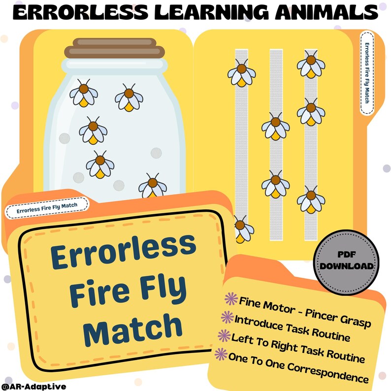 Errorless Learning Tool: Animal Matching File Folder Activity for ...