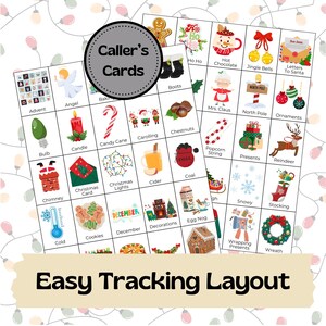 30 Unique Christmas Bingo Cards, Christmas Classroom Activity ...