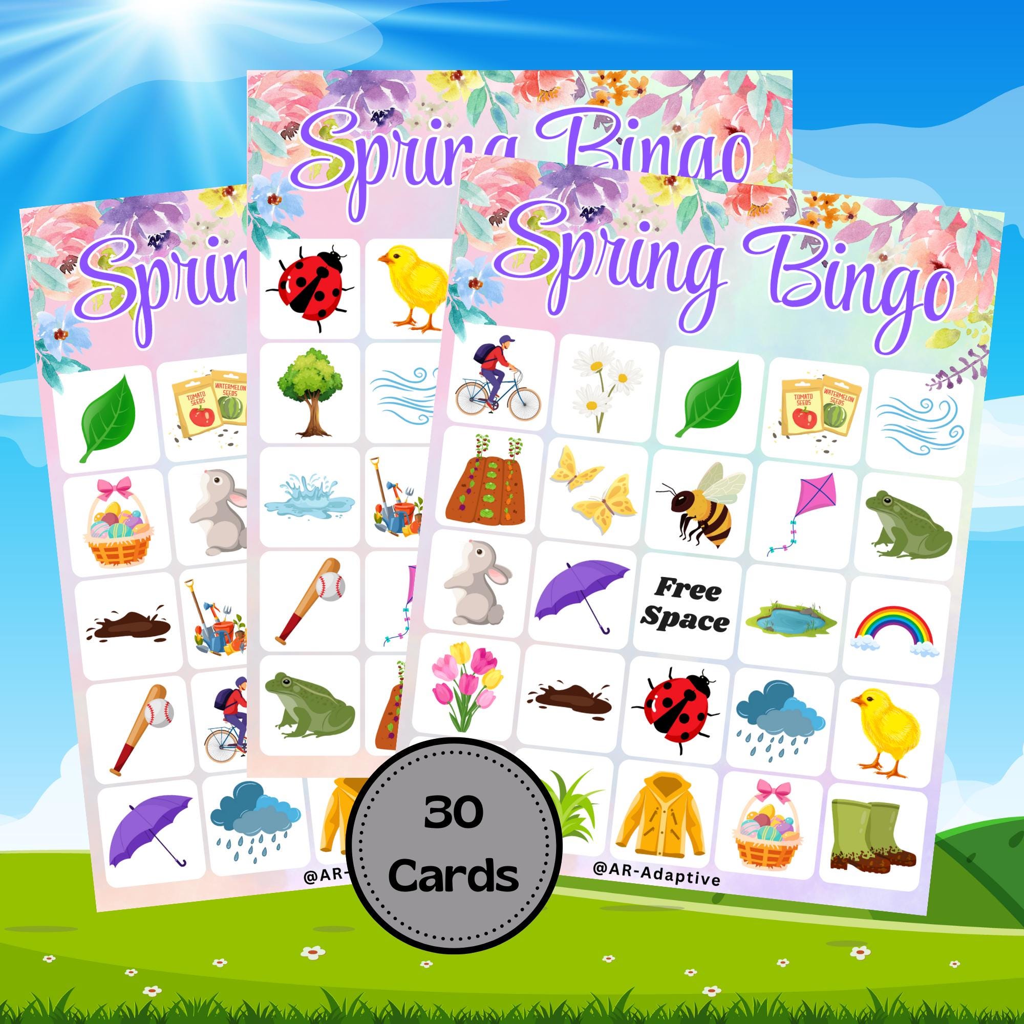 Seasons Bingo Game, All Seasons Classroom Activity, Inclusive Bingo, 30 ...