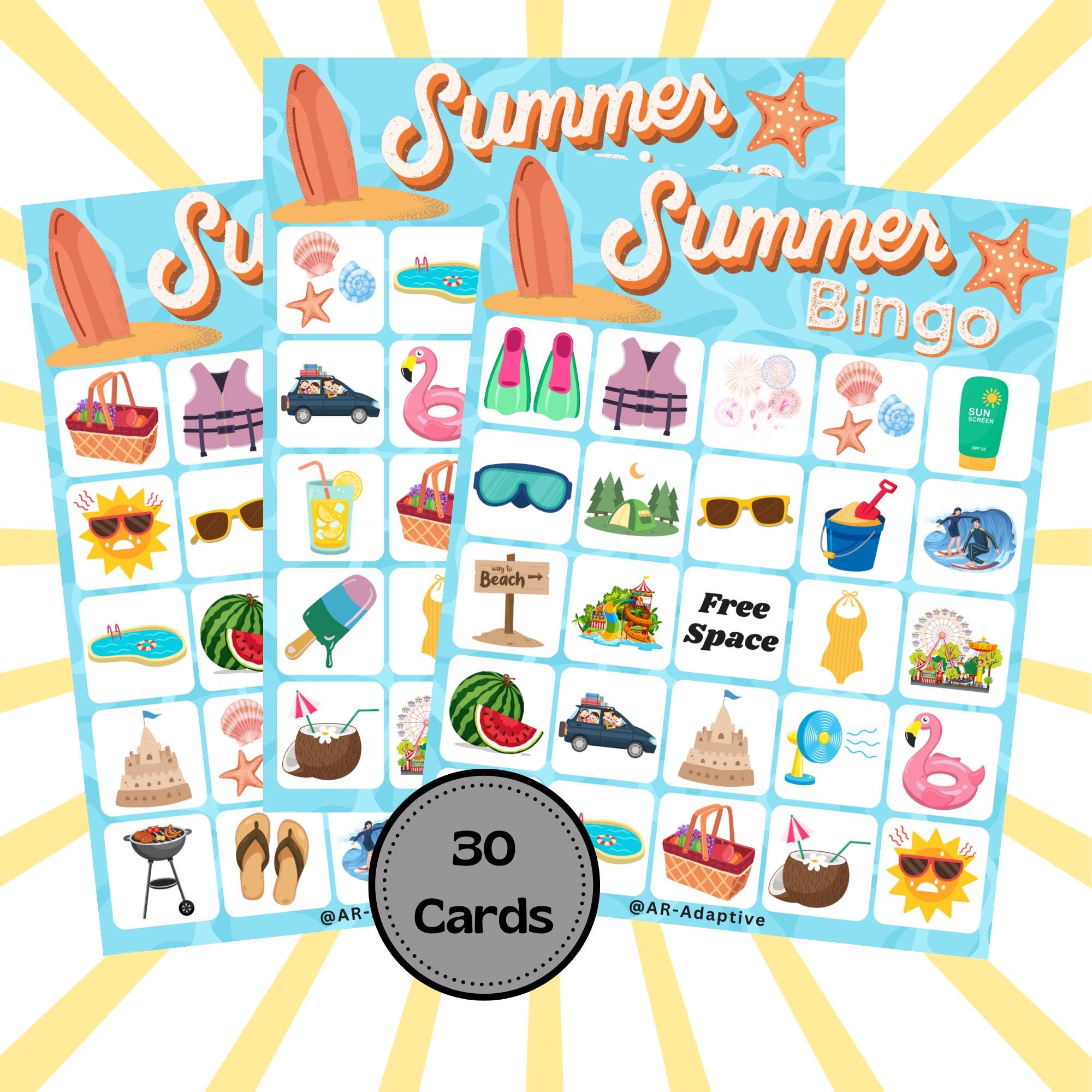 Seasons Bingo Game, All Seasons Classroom Activity, Inclusive Bingo, 30 ...