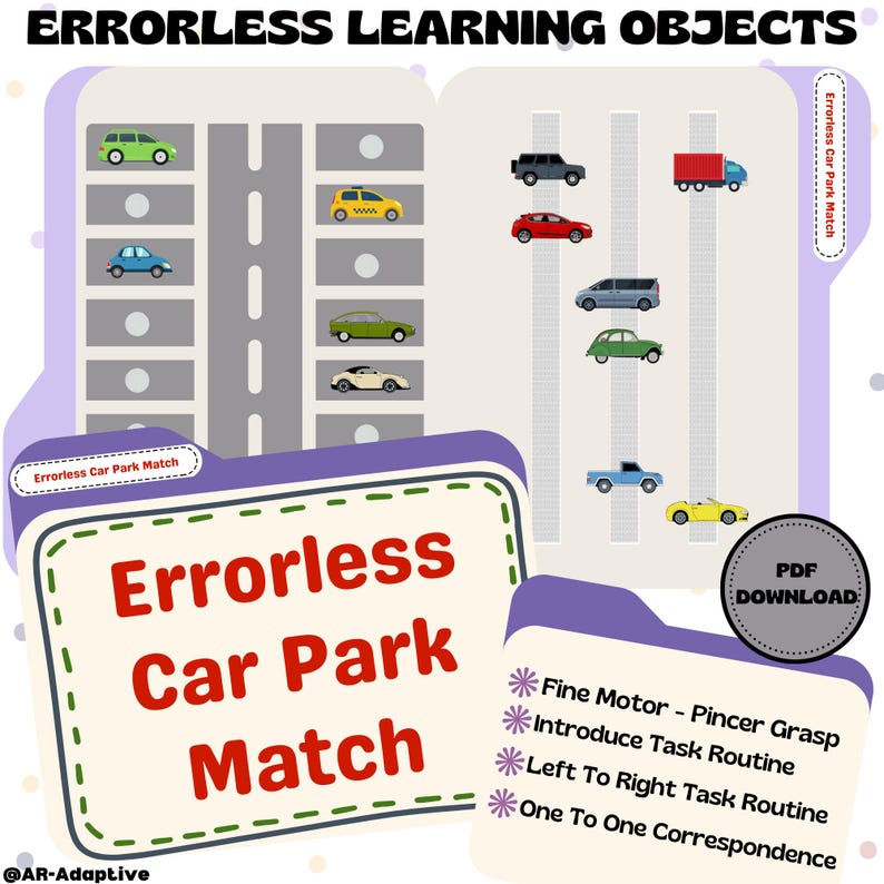 Interactive File Folder Activities: Errorless Learning– Object Matching ...