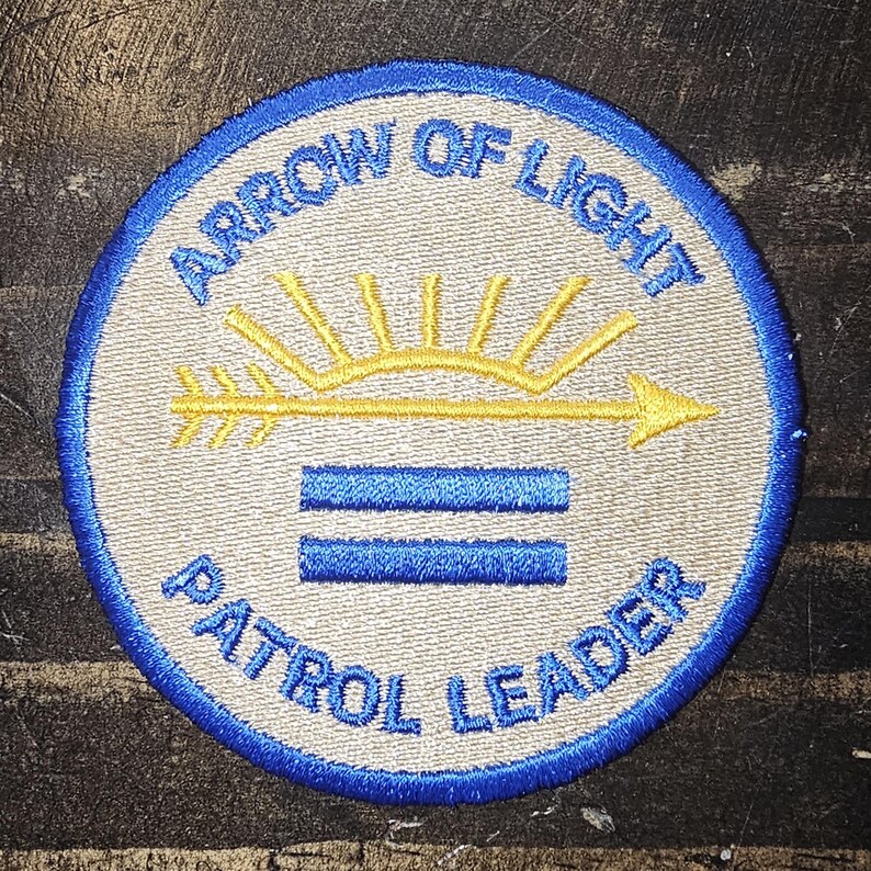 Arrow of Light Patrol Leader Patch -scouts BSA - Boy Scouts - Scouting ...