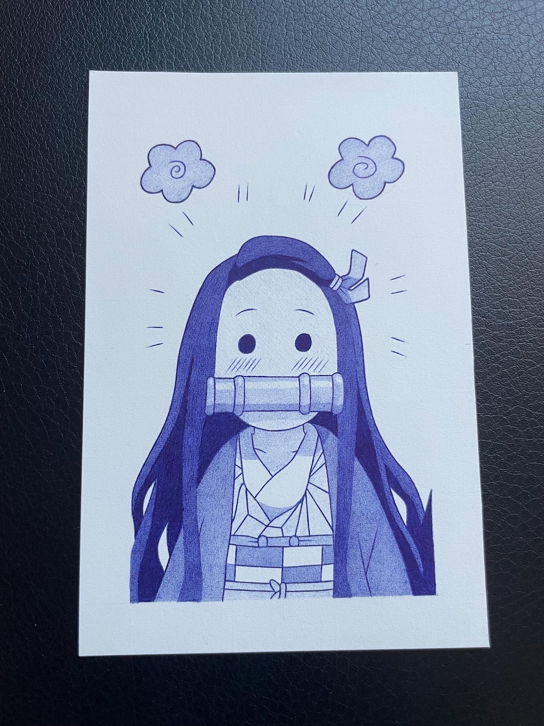 Nezuko Kamado, Demon Slayer, Pen Drawing - Etsy